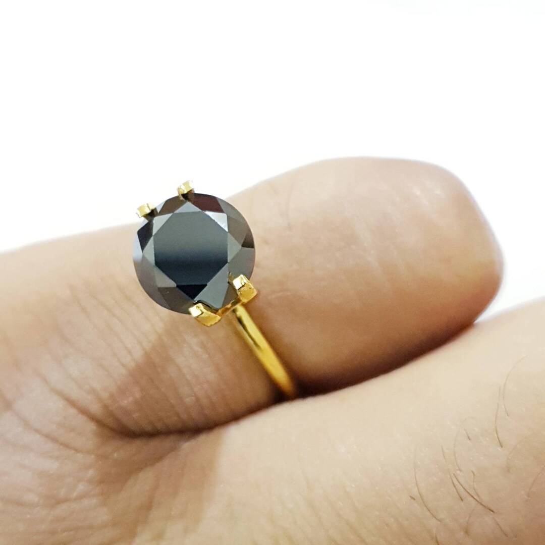 Spinel Ring Diamond Cut Gold Plated Engagement/proposal Ring Spinel ...