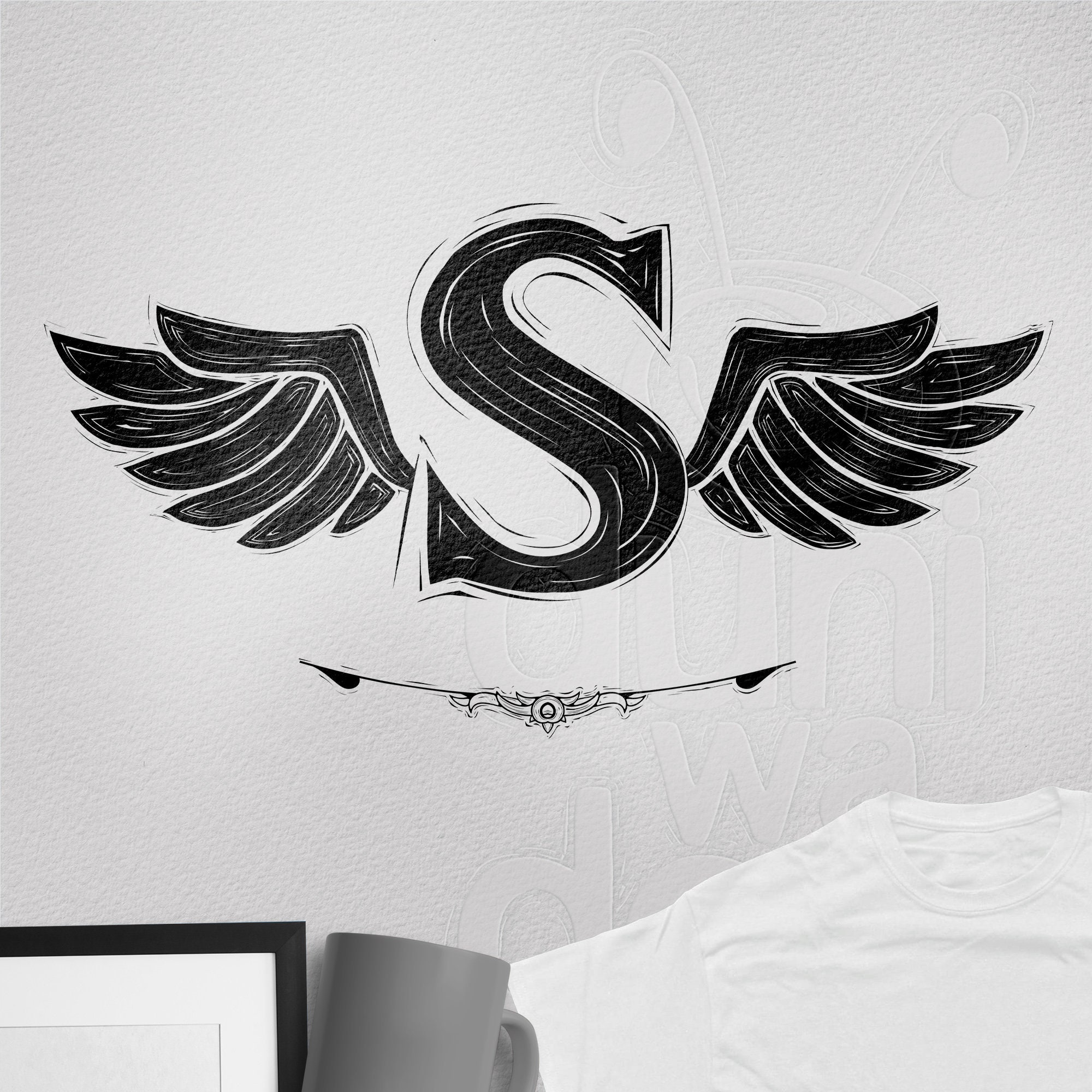 Split Monogram Alphabet Letters S SVG PNG-JPG 4 Designs - Etsy