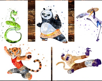 Kung fu panda print | Etsy