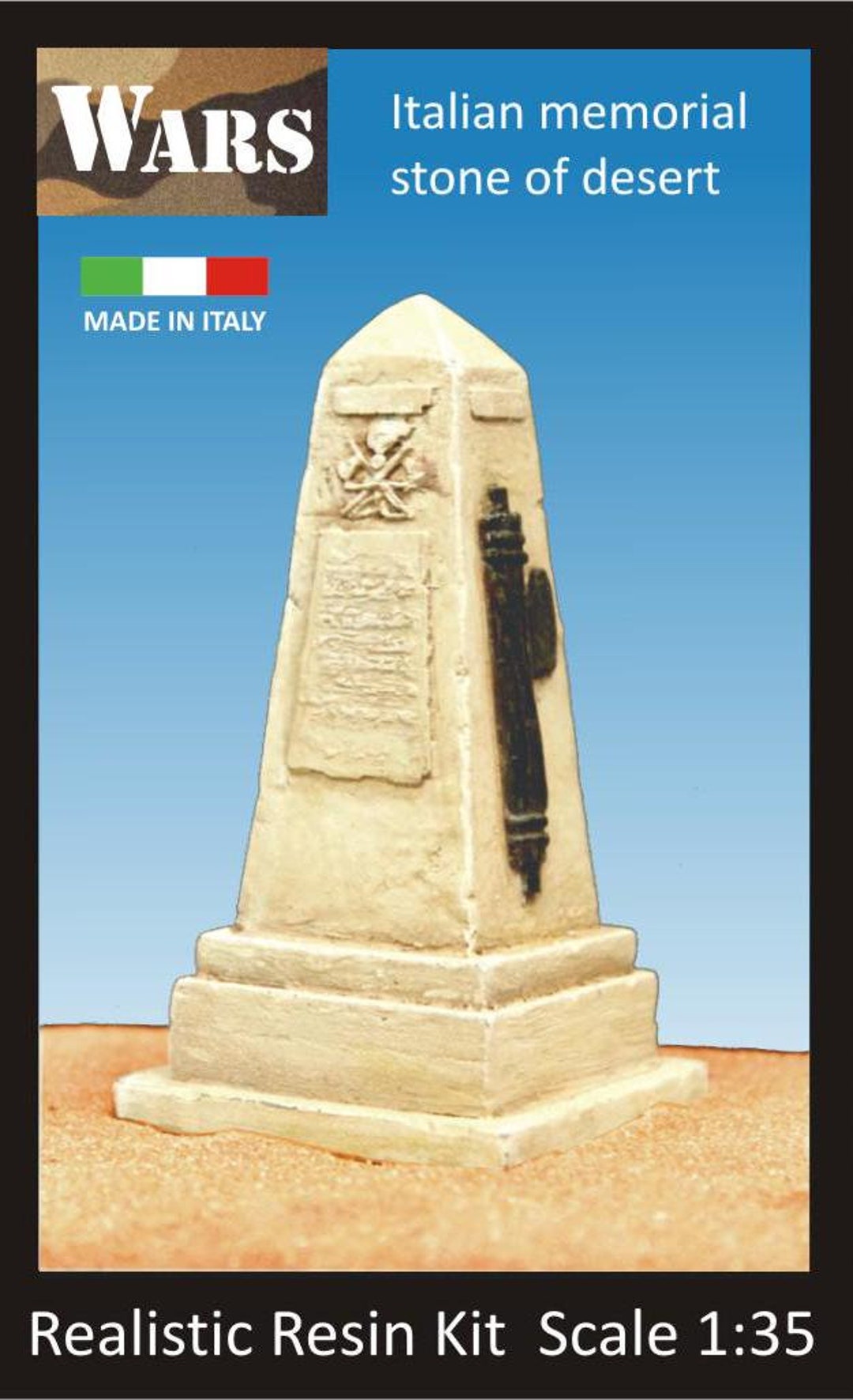 WARS 27-35 Cippo Italiano Del Deserto Diorama WW2 Italian Memorial ...
