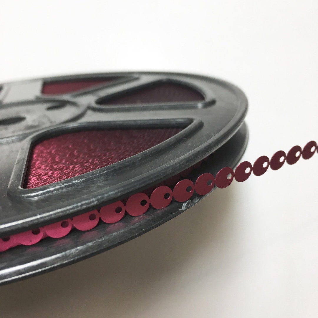 20% Recycled Plastic Sequins on Spool | 5mm Flat Circles | Top Hole ...