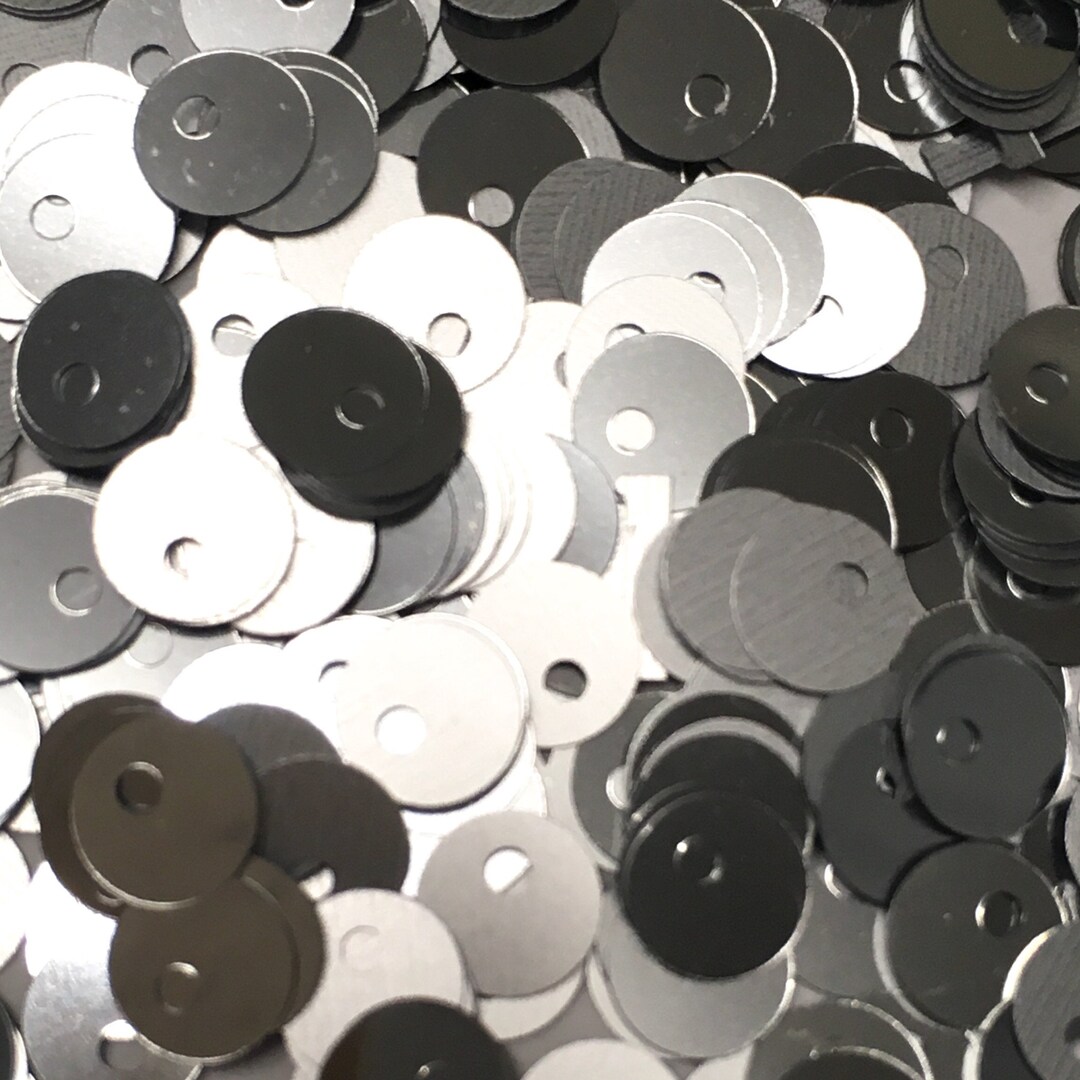20% RECYCLED PET SEQUINS | 5mm Circles | Top Hole | 5 Grams | 1,000 ...