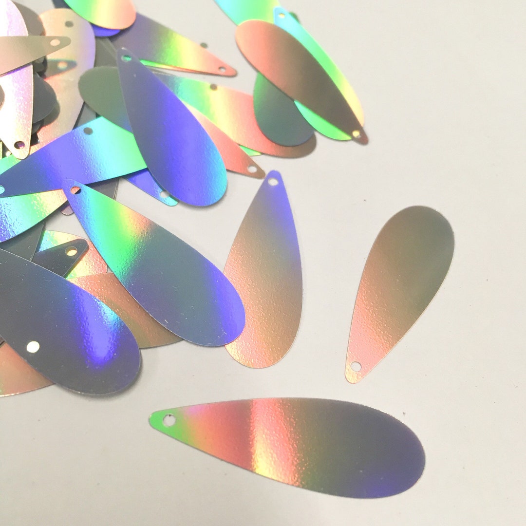 20% RECYCLED PET SEQUINS | 12*35mm Teardrops | 5 Grams | 75+ Sequins - Etsy