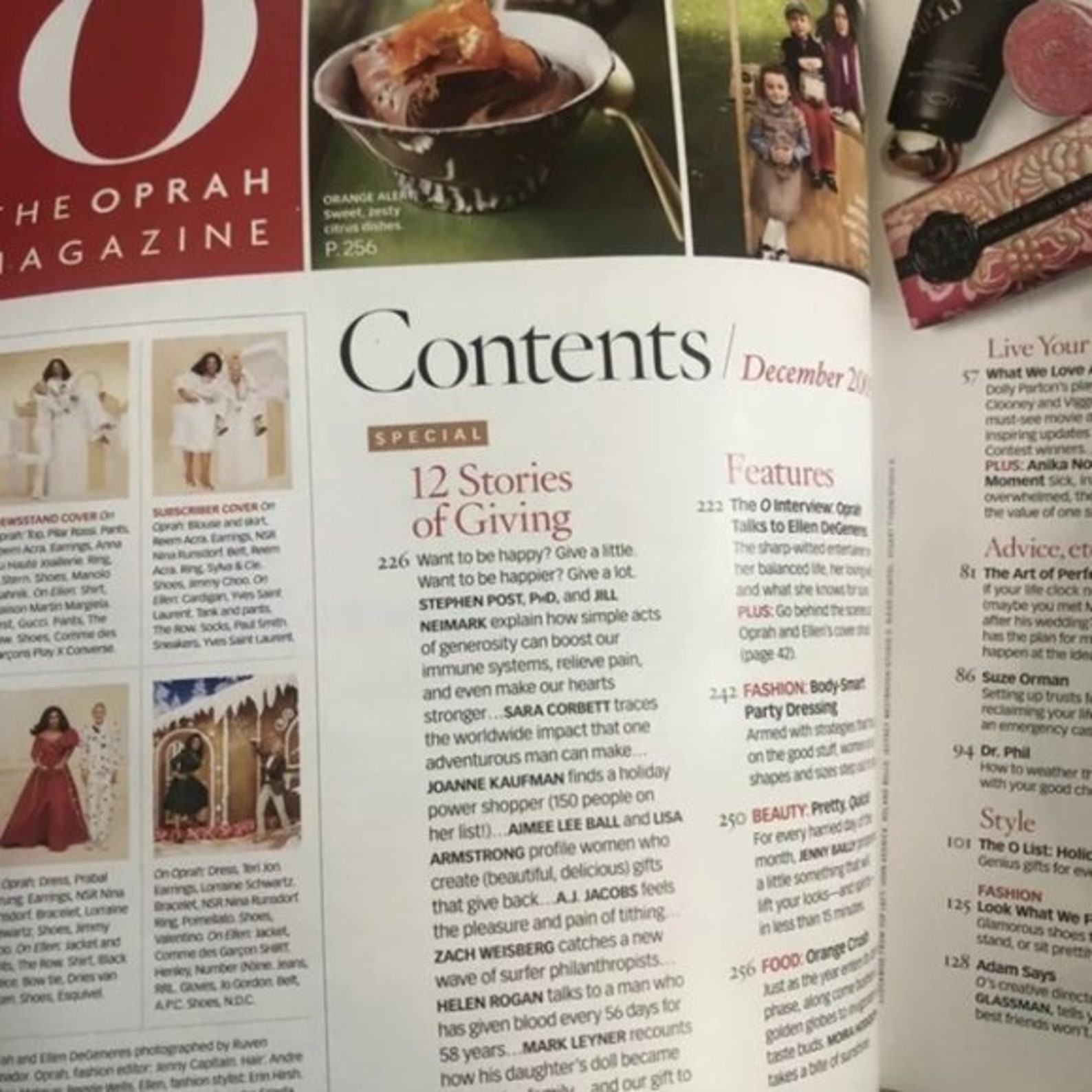 O Magazine Ellen Degeneres & Oprah Winfrey Christmas Holiday December ...