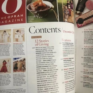 O Magazine Ellen Degeneres & Oprah Winfrey Christmas Holiday December ...