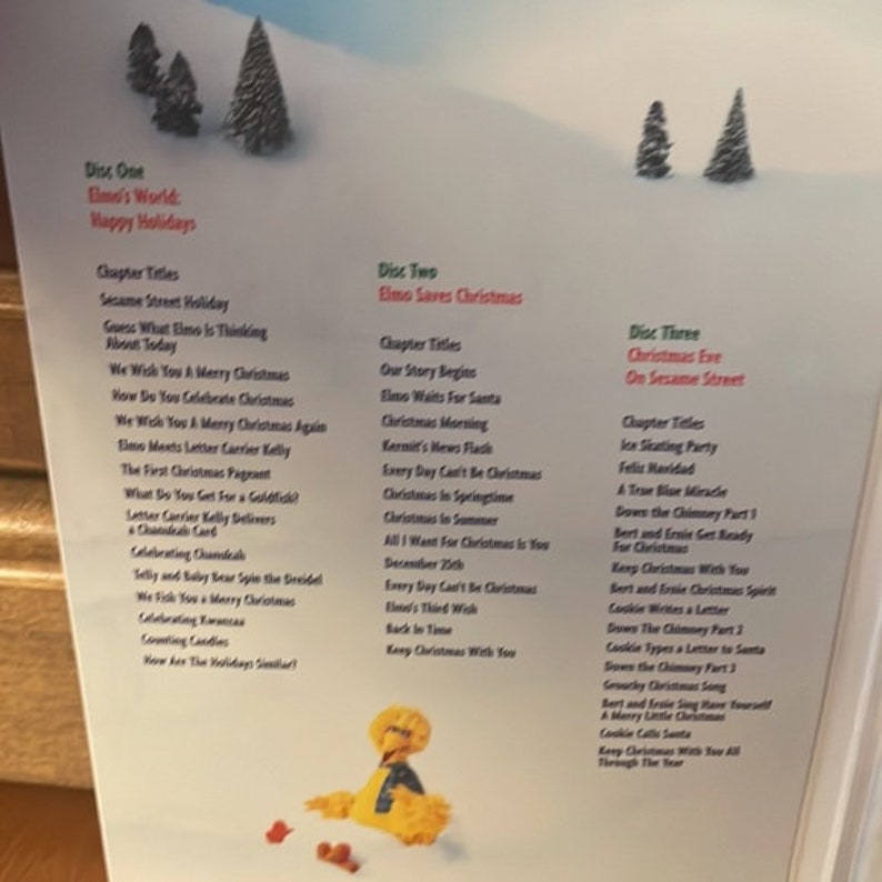 Sesame Street Happy Holidays Elmos World 3 Dvd T Etsy