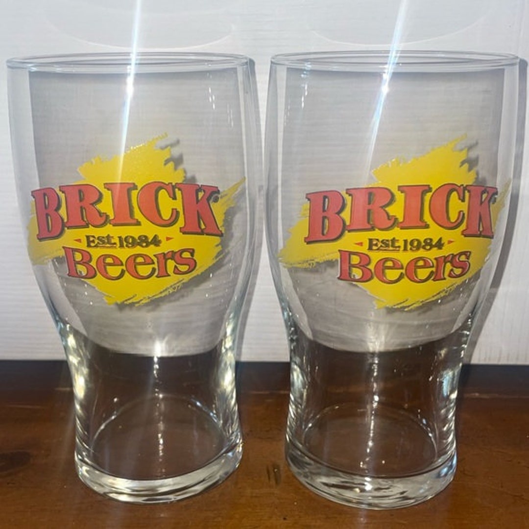 Brick Beers Glass Beer Steins 20oz Draft Logo Tumblers - Etsy