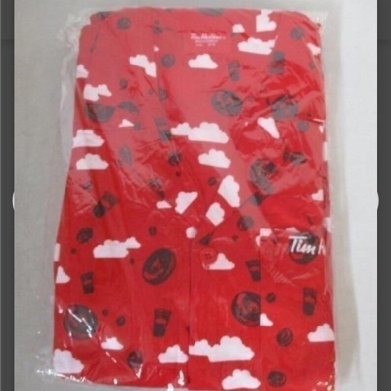 Tim Hortons Red Flannel Coffee and Donuts Pjs L/XL Pajamas - Etsy