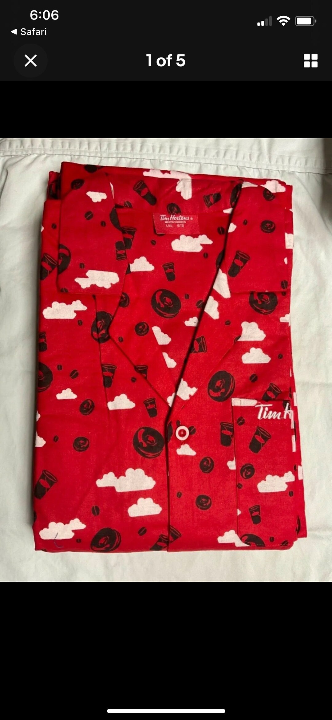 Tim Hortons Red Flannel Coffee and Donuts Pjs L/XL Pajamas - Etsy