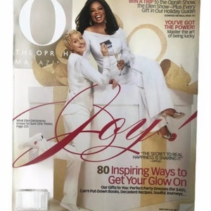 O Magazine Ellen Degeneres & Oprah Winfrey Christmas Holiday December ...