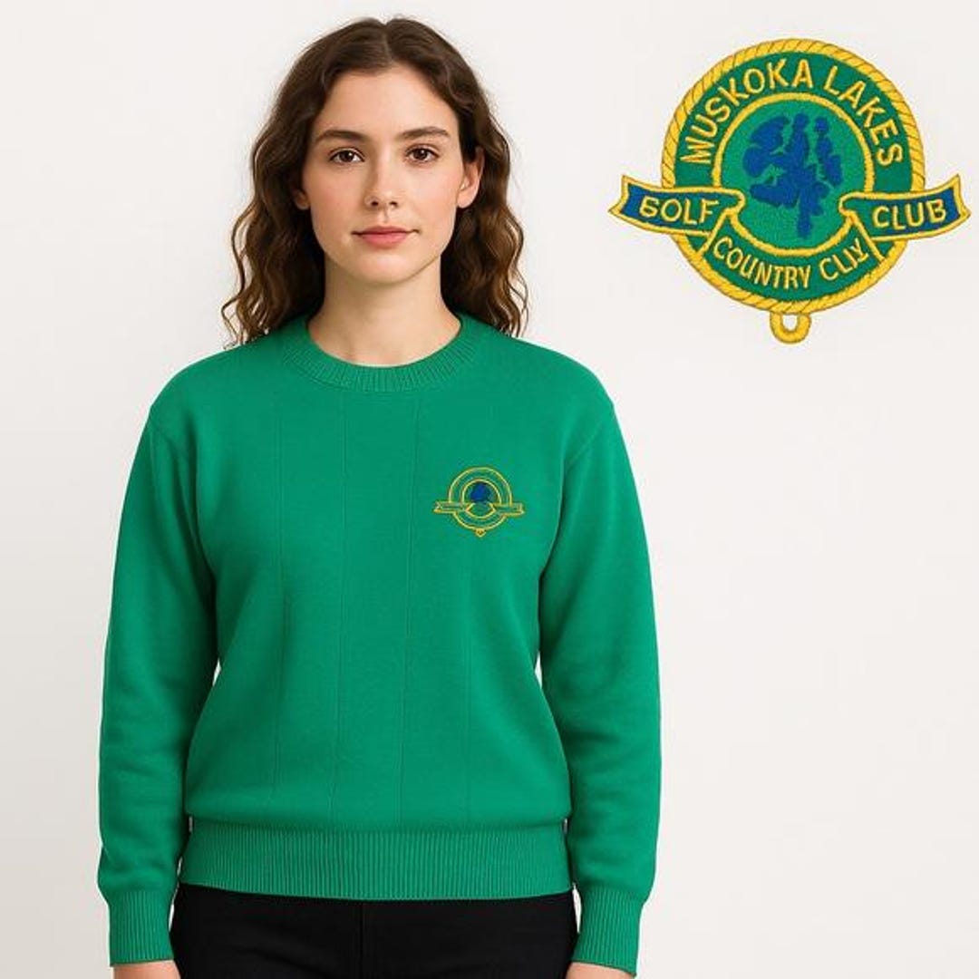 Vintage Muskoka Lakes Golf & Country Club Green Sweater Women's Large ...