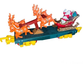 Toy Santa Sleigh Train - Etsy