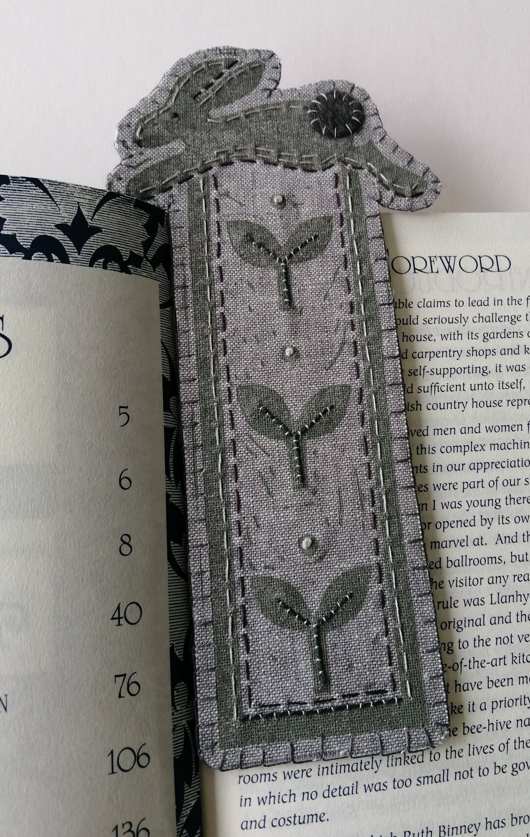 Hare Bookmark Embellishing Kit - Etsy UK