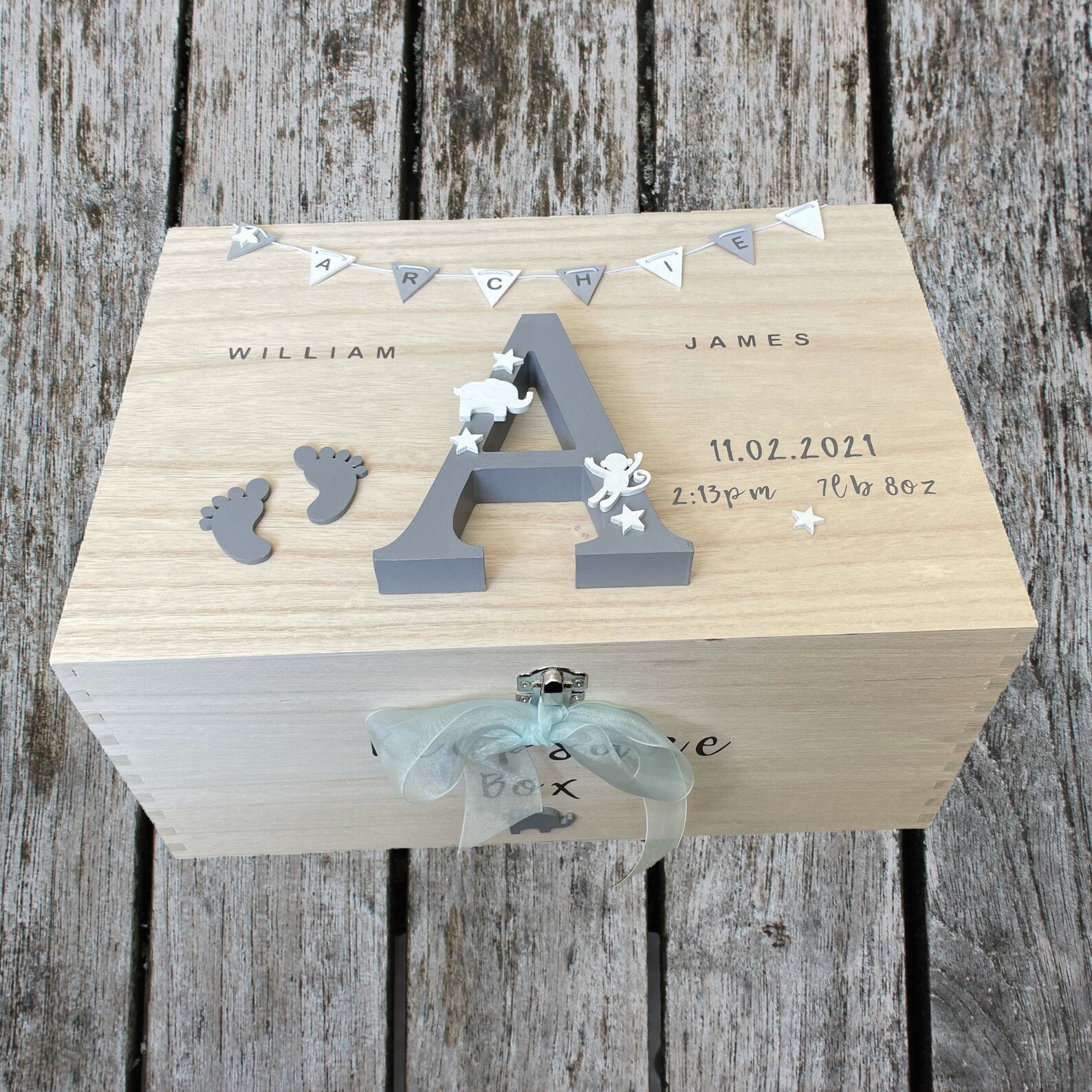 Personalised Baby Keepsake Box New Baby Gift Baby Keepsake | Etsy