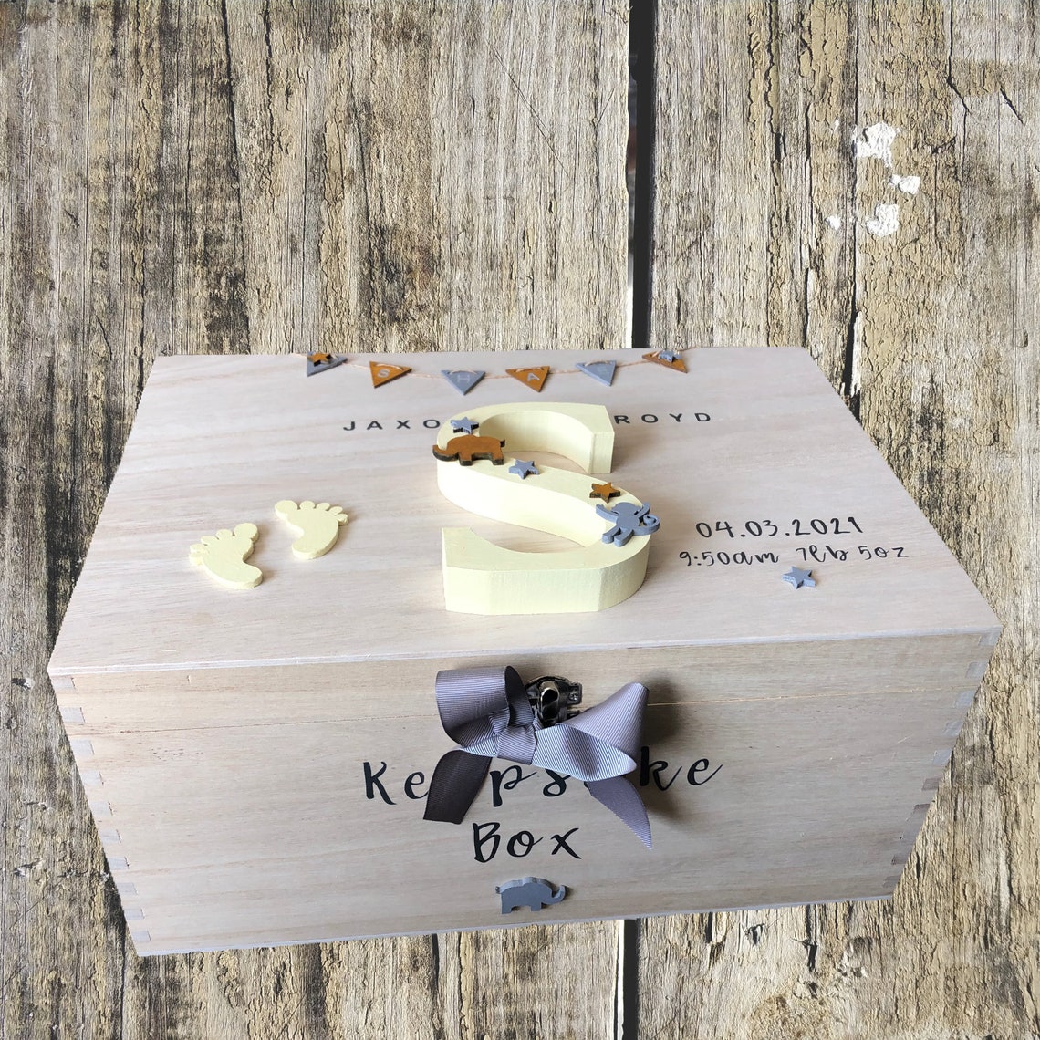 Personalised Baby Keepsake Box New Baby Gift Baby Keepsake | Etsy UK