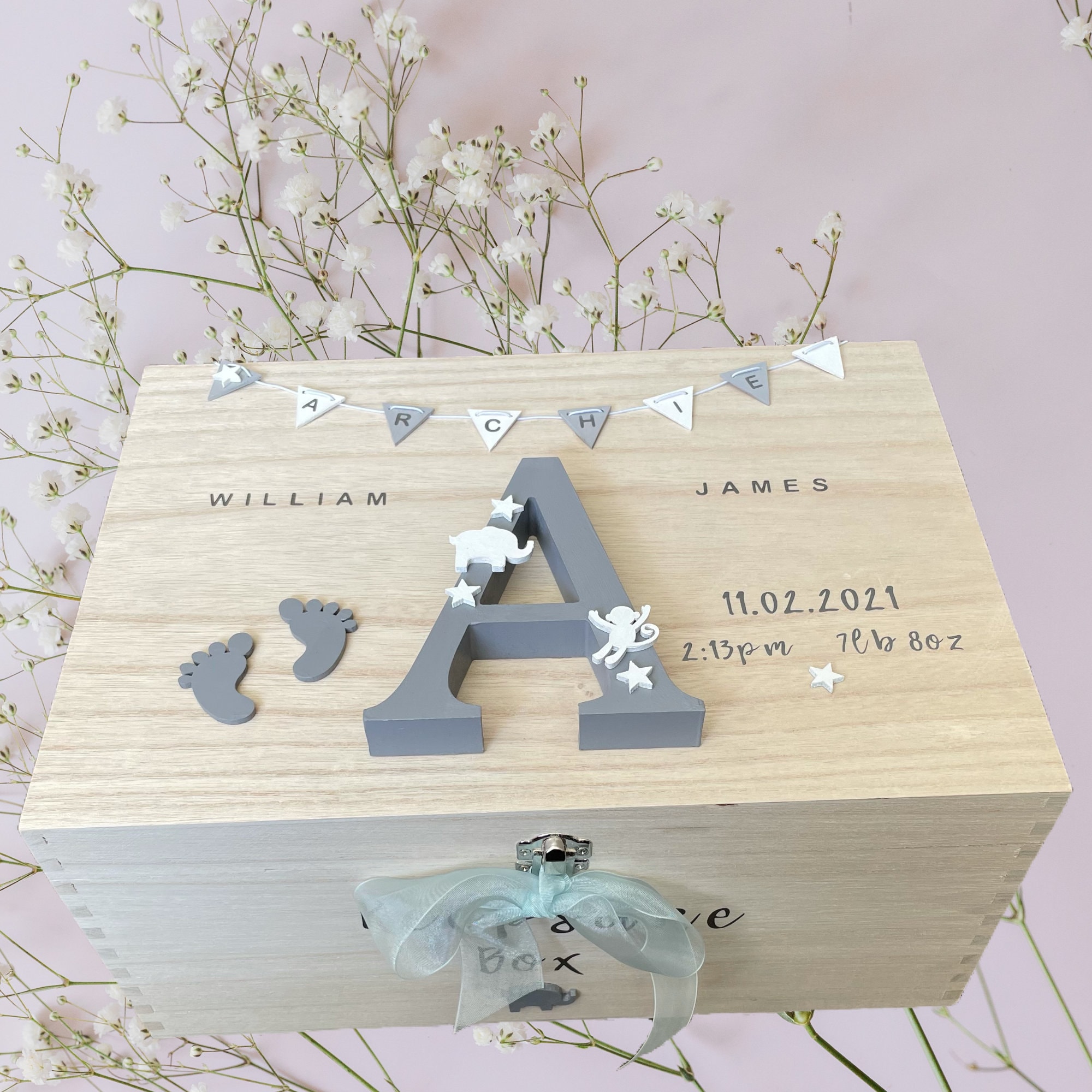 Personalised Baby Keepsake Box New Baby Gift Baby Keepsake | Etsy