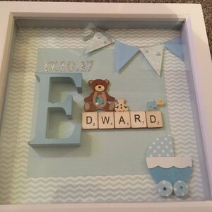 Personalised Baby Boy Box Frame New Baby Gift Baby Boy - Etsy UK