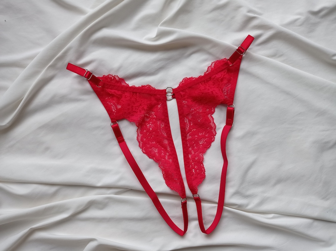 Bondage Sheer Open Crotchless Lingerie For Sex Harness Bbw Sheer Panties Sheer Crotchless