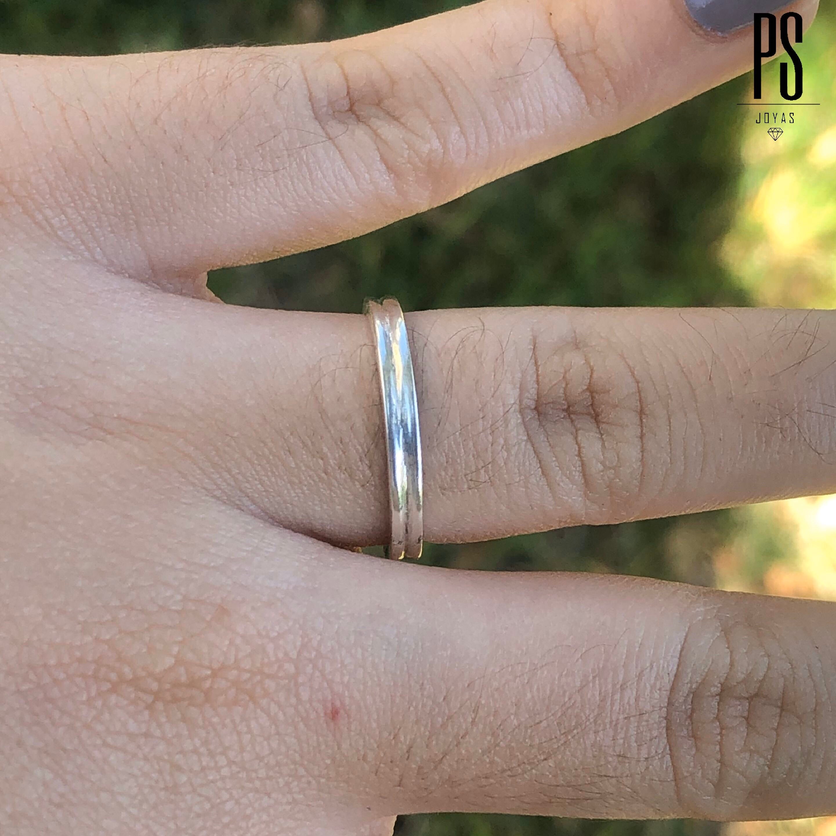 Silver Ring/ Plain Ring/ Band Ring/ Silver Band Ring/ Ring for Woman ...