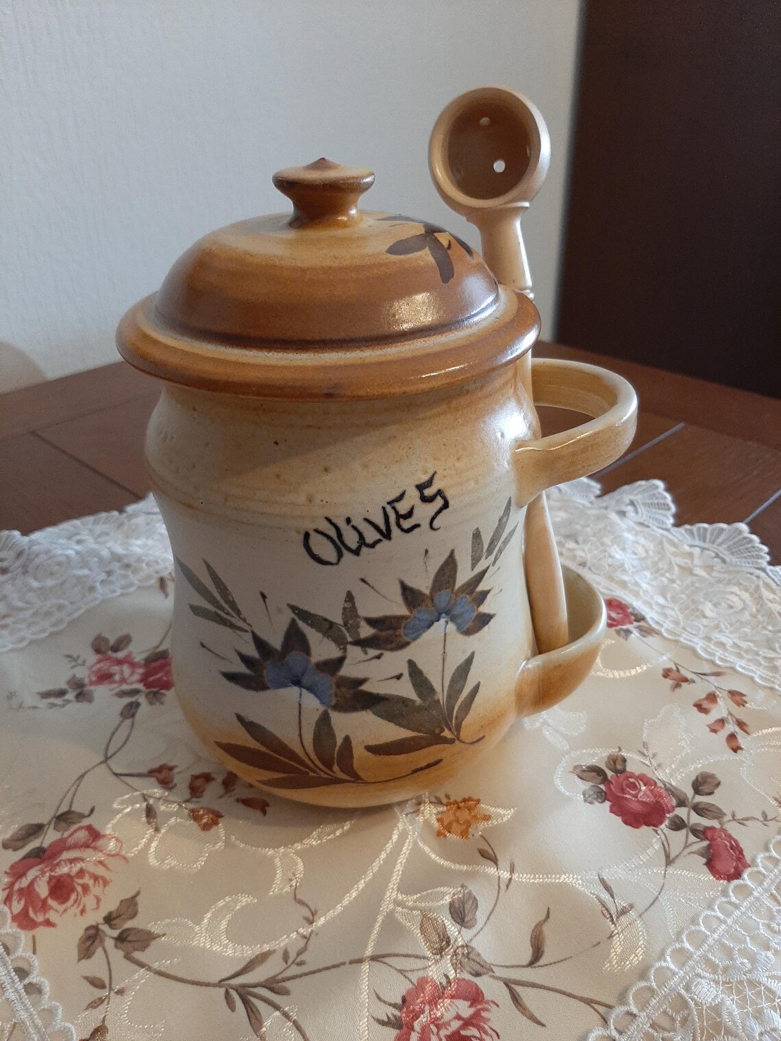 Vallauris Ceramic Olive Pot, Handmade, Vintage. - Etsy