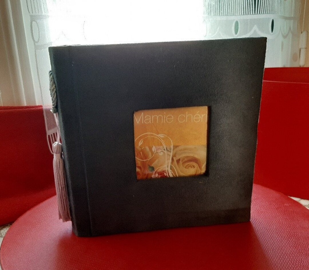 Leather Photo Album, Gray Photo Album, Vintage Souvenir Photo Album. - Etsy