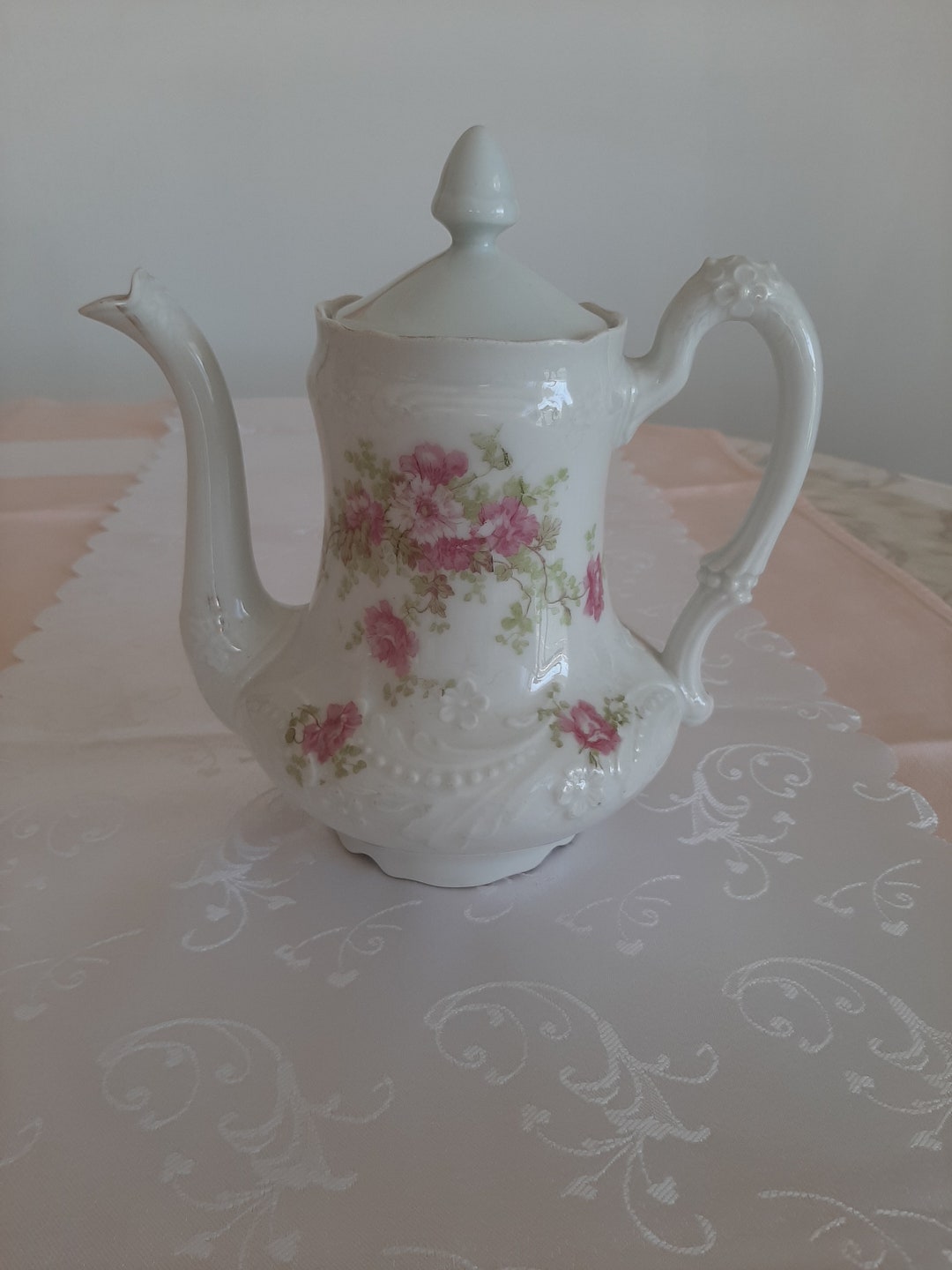 Porcelain Coffee Maker, Old Coffee Pot, Vintage French Porcelain. - Etsy