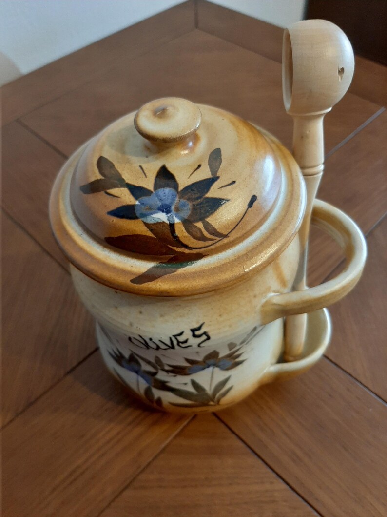 Vallauris Ceramic Olive Pot, Handmade, Vintage. - Etsy