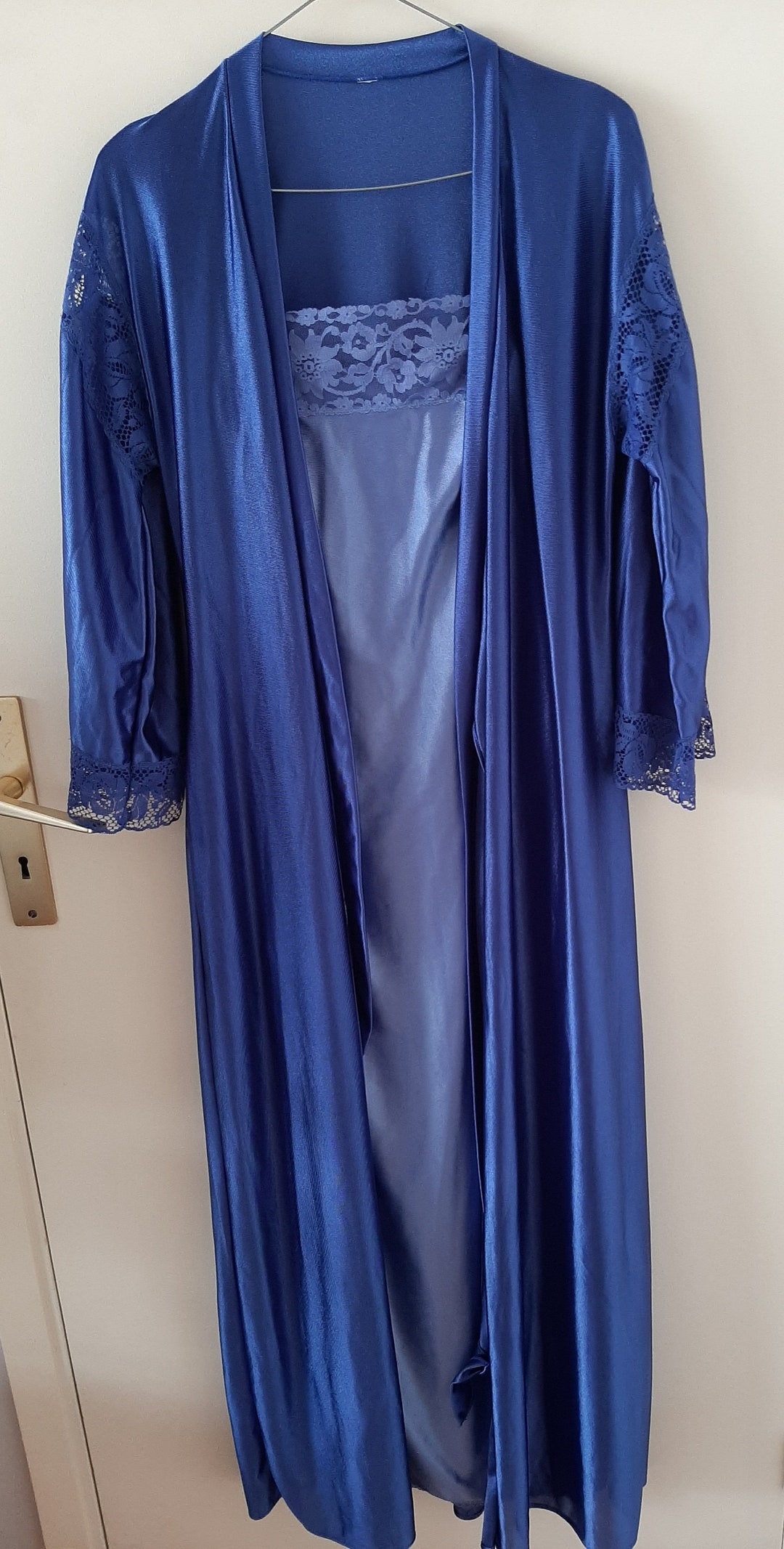 Long Nightgown and Dressing Gown Set, Nightie and Negligee, Night ...