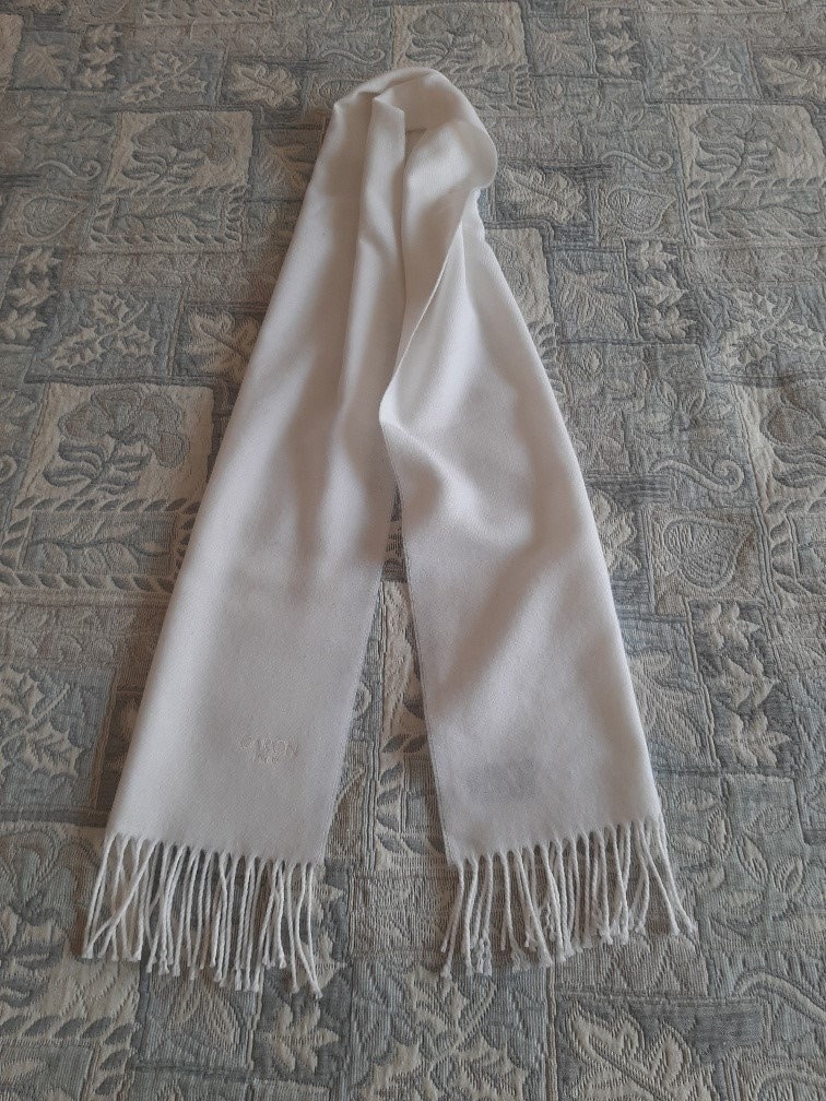 Men's White Wool Scarf Caron Paris Men's Scarf - Etsy UK