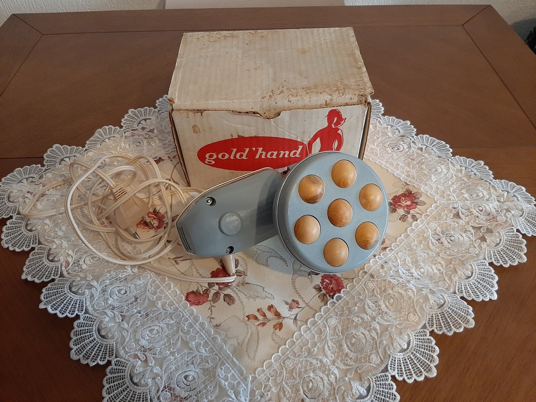 Gold Hand Electric Massager, Wooden Roller Massage, Self-massage ...