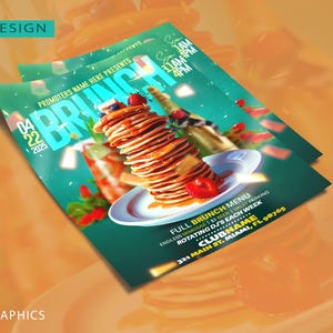 Brunch Social Media Flyer | I Will Design - Etsy