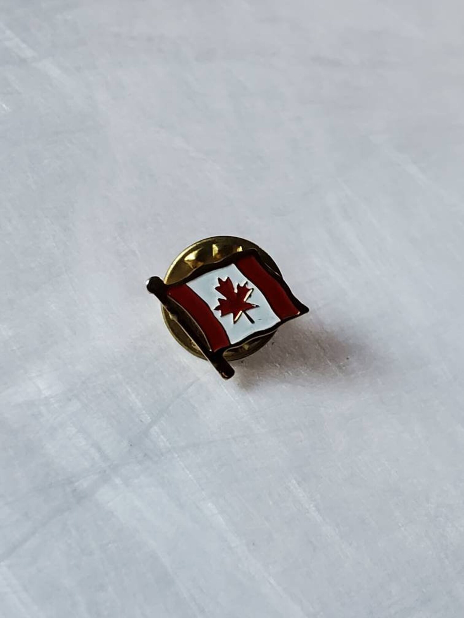 Vintage Estate Canadian Flag Lapel Pin Maple Leaf Souvenir | Etsy