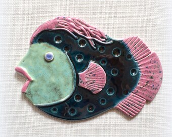 Small Fish, Wall Decor, Ceramic Fish, Fish Wall Decoration, Fish Garden ...