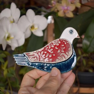 Handmade Ceramic Bird, Wall Hanging, Pottery Bird, Bird Art, Bird ...