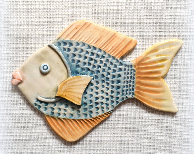 Small Fish, Wall Decor, Ceramic Fish, Fish Wall Decoration, Fish Garden ...