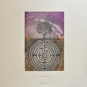 Labyrinth, Limited Edition Etching, Original Engraving, Hand Made, Fine ...