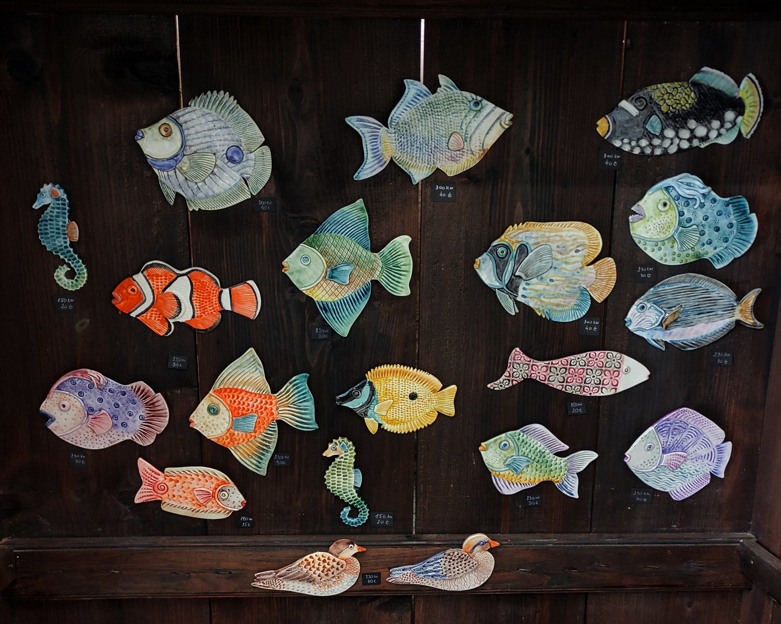 Emperor Angelfish, Fish, Handmade Ceramic Fish, Ceramic Wall Art, Wall ...