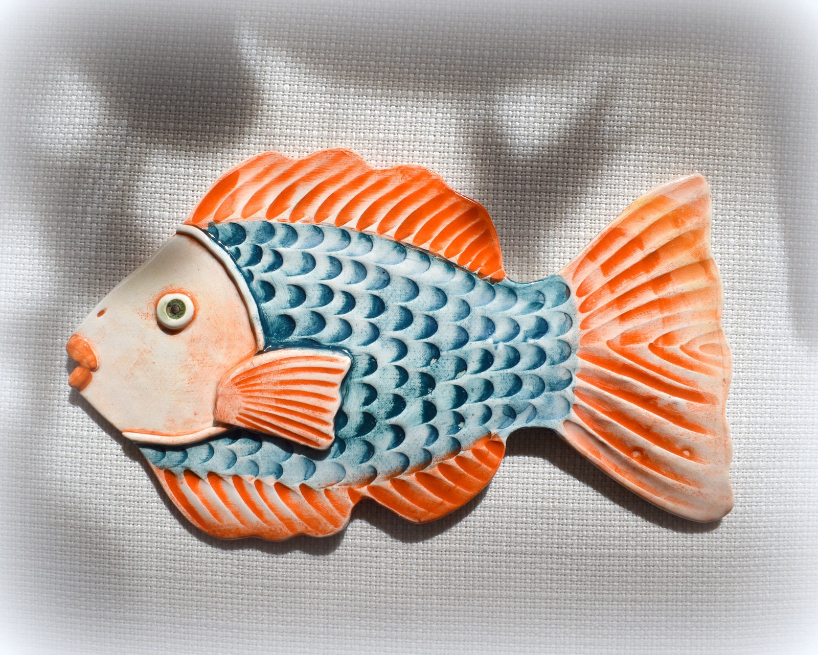 Ceramic Fish, Handmade Fish, Unique Ceramic Fish, Wall Decor, Bathroom ...