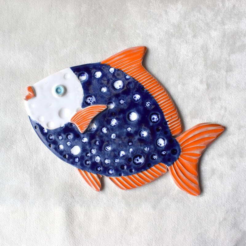 Ceramic Fish Wall Art - Etsy
