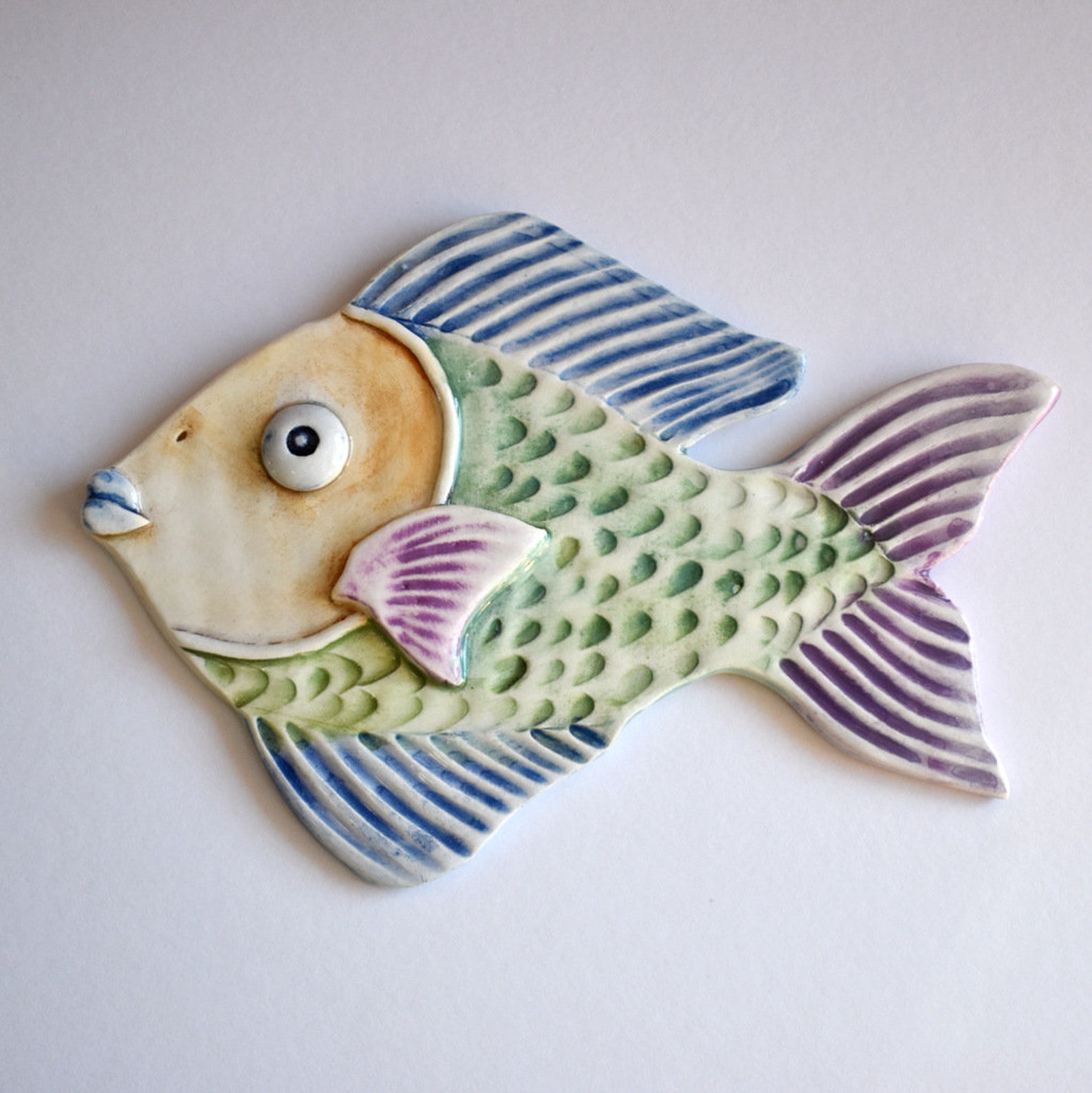 Small Fish Wall Decor Ceramic Fish Fish Wall Decoration - Etsy