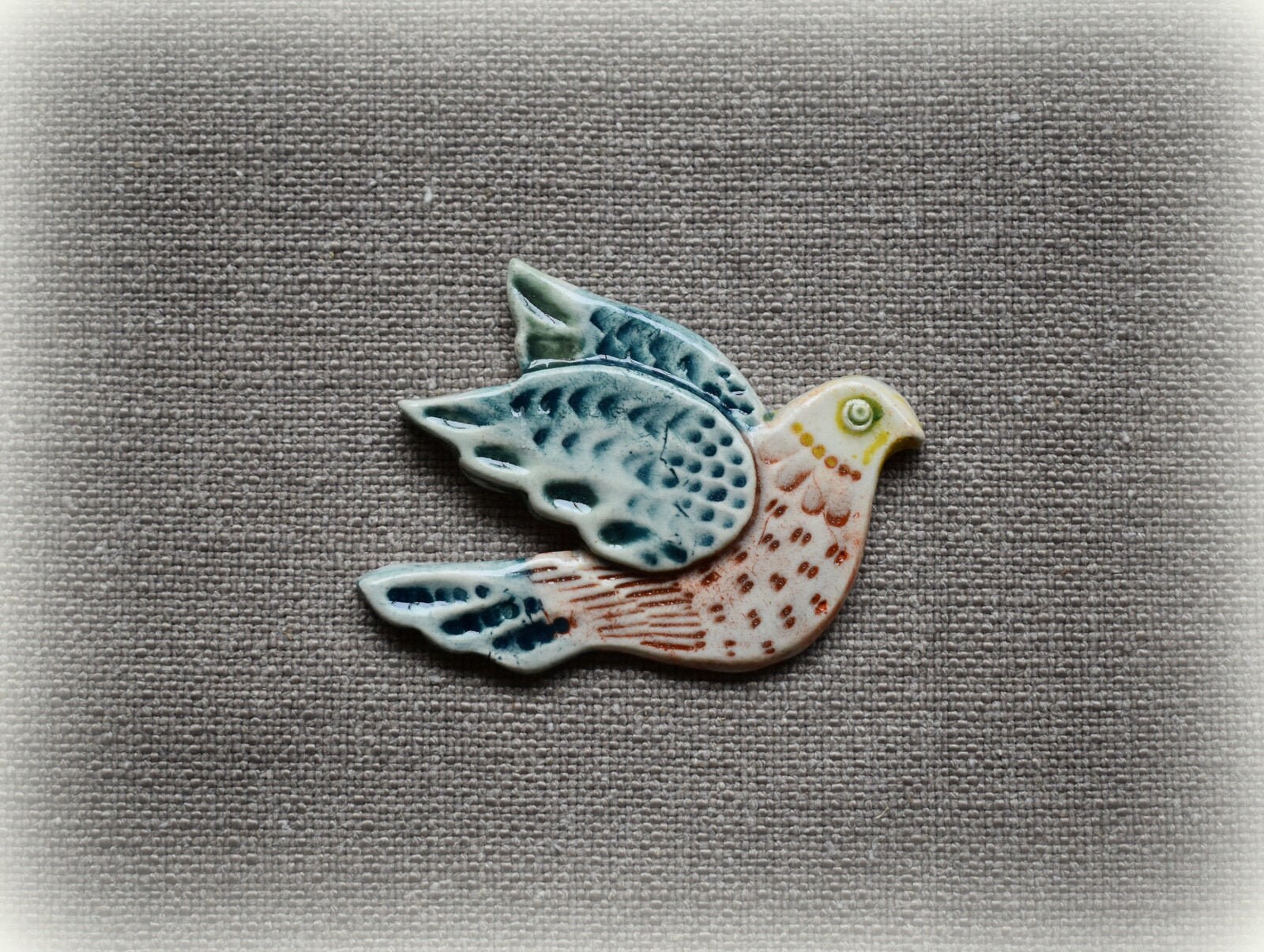 Ceramic Dove Wall Hanging Bird Wall Art Handmade Ceramic | Etsy