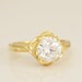1.30 CT Unique Diamond Engagement Ring, Flower Style Engagement Ring ...