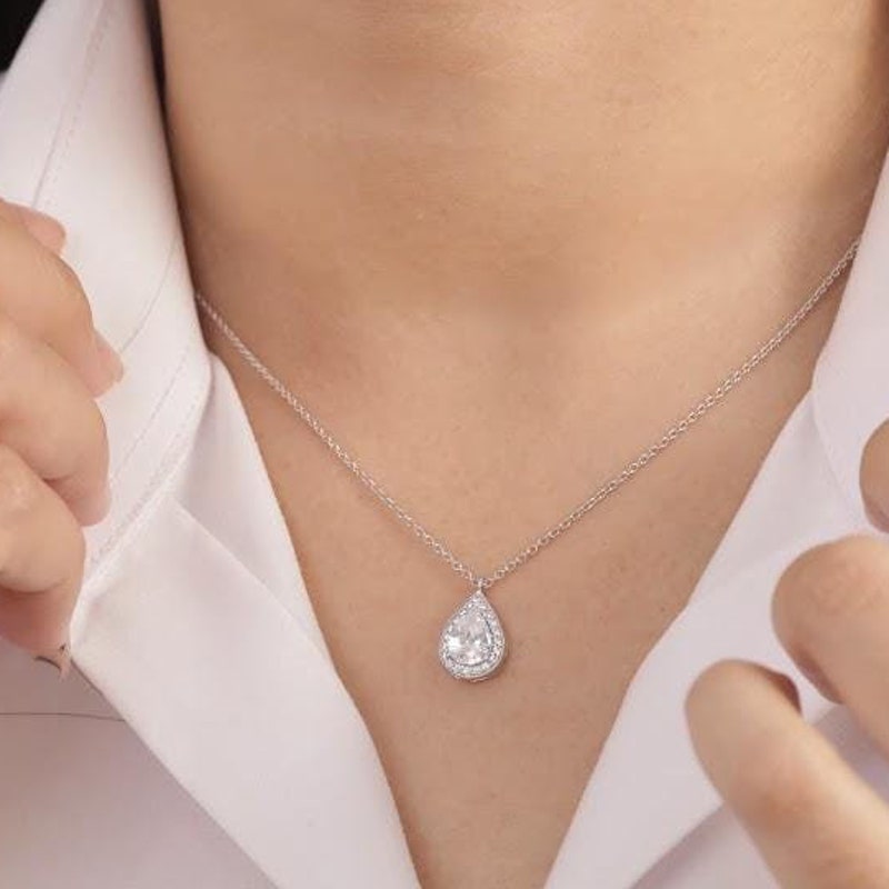 Tear Drop Necklace - Etsy