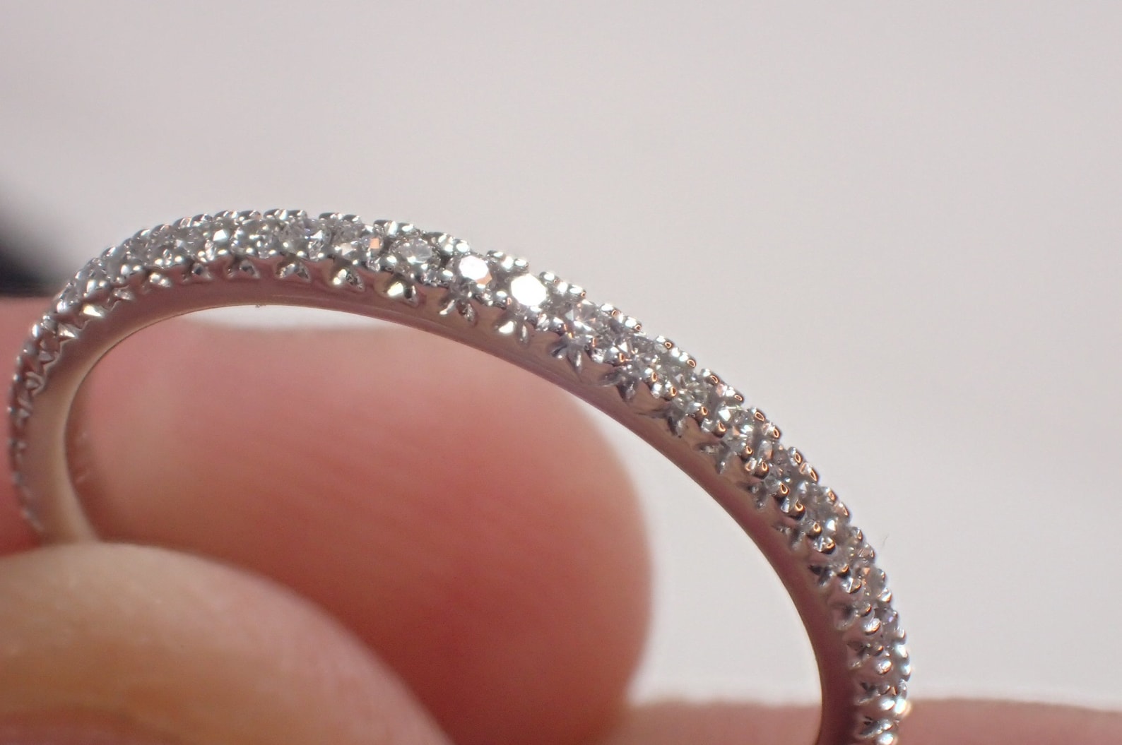 Fishtail Diamond Wedding Band Solid Gold Full Eternity Ring - Etsy