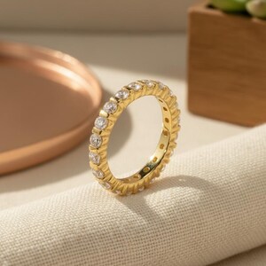 2mm Bar Set Wedding Band / Solid Gold Bar Set Band / White Gold Bar ...