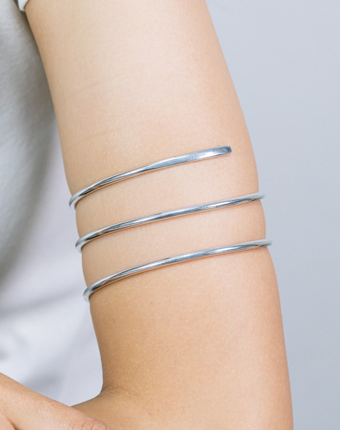 Minimalist Upper Arm Band, Open Cuff Bracelet, Cuff Bracelet for Women ...