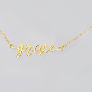 Grace Name Necklace, Personalized Necklace Gifts for Women, Dainty ...