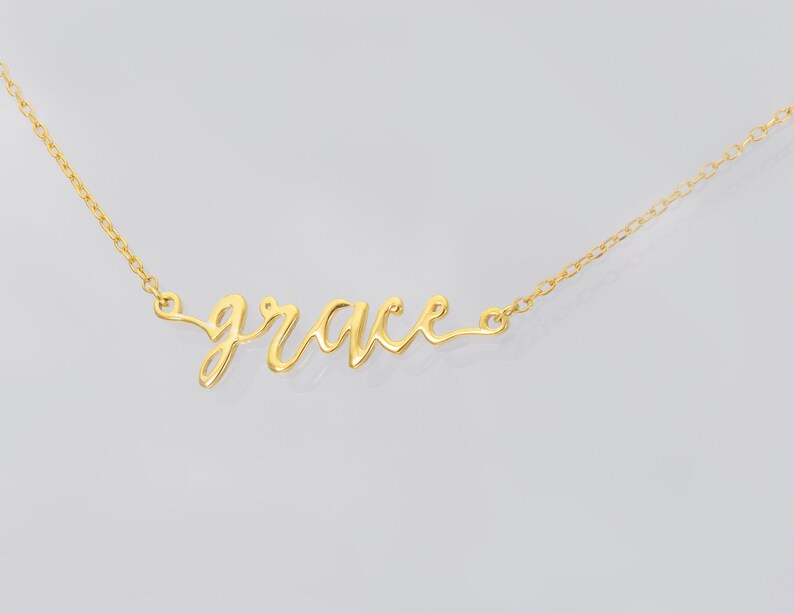Grace Name Necklace Personalized Necklace Gifts for Women - Etsy