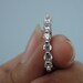 ON SALE 1.0 Carats Single Prong Ring, 3.0mm Half Eternity Diamond ...