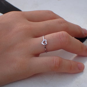 Open Heart Ring - My Heart is Open to Your Love - Gift of Love Ring ...